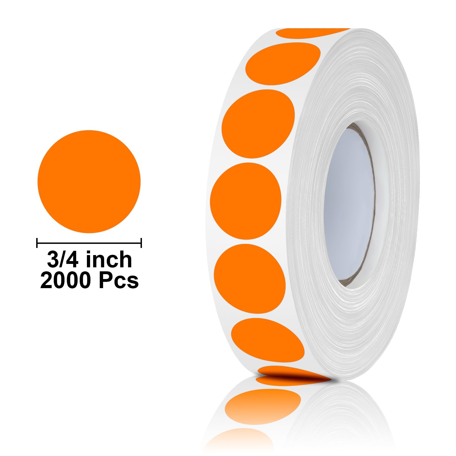 Snapklik.com : Pack Of 2000 Colored Dot Stickers Round Color Coding ...