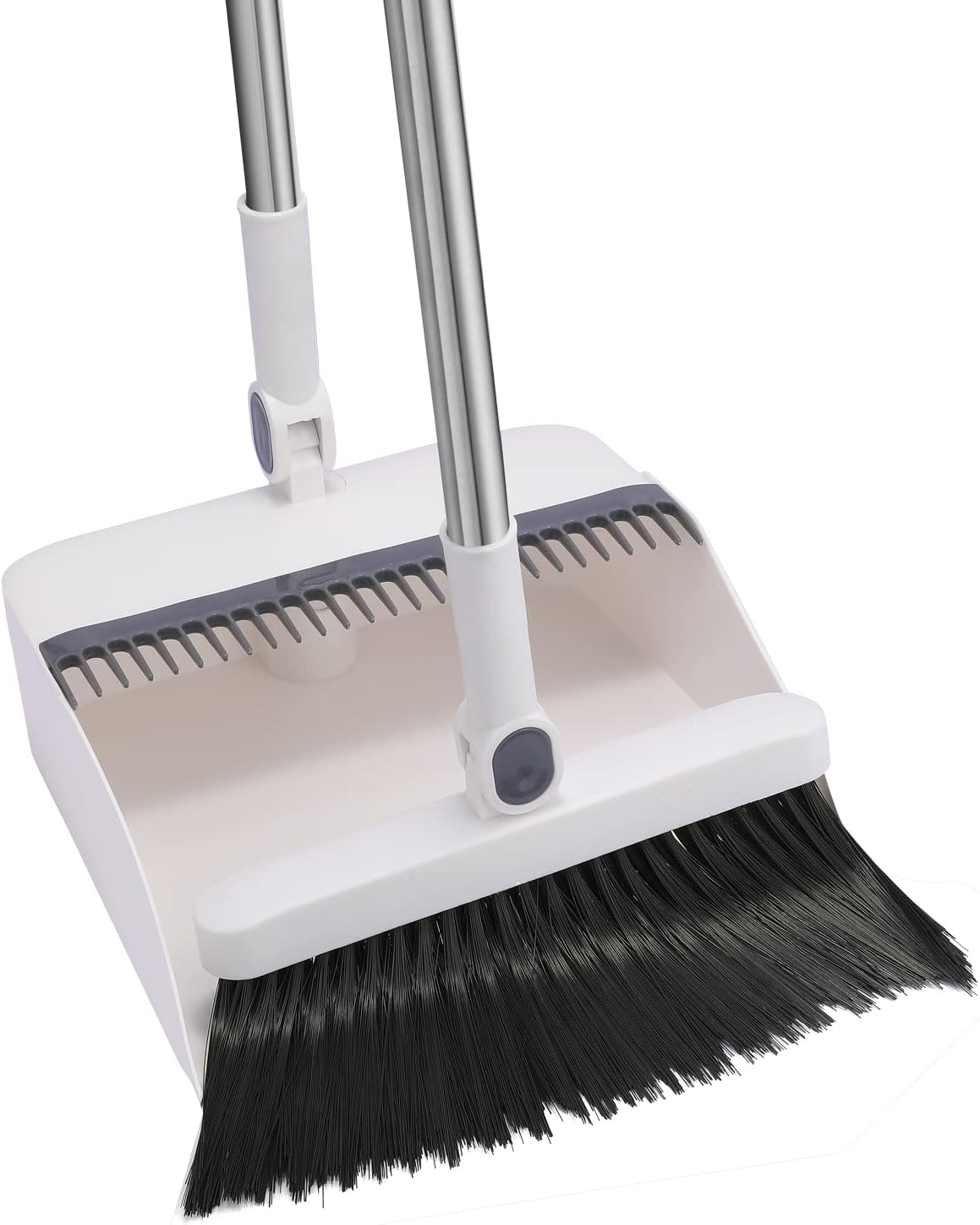 Amazon.com: Broom and Dustpan Set for Home, Long Handle Lightweight ...
