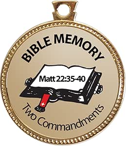Amazon.com: Keepsake Awards Two Commandments (Matt 22:35-40) Bible ...