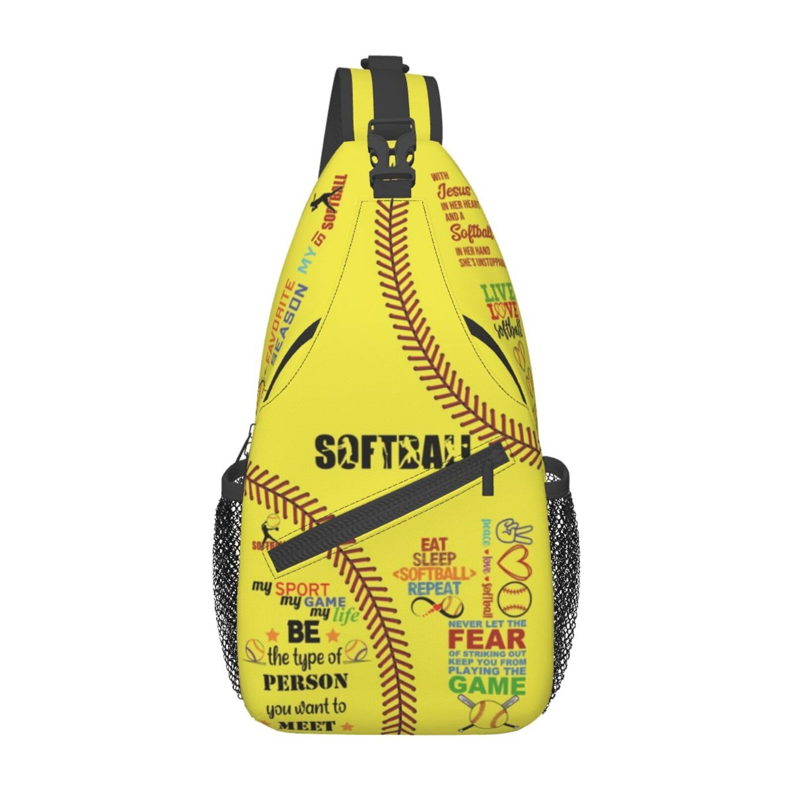 Amazon.com: YOPIGOT Softball Sling Backpack Softball Sling Bag ...