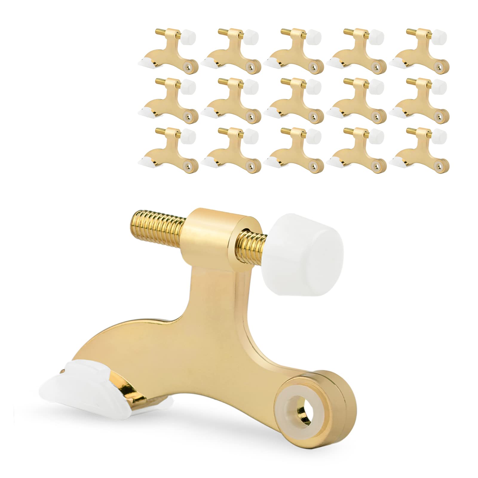 Snapklik.com : KOVOSCH 16 Pack Hinge Pin Door Stopper Bright Brass ...