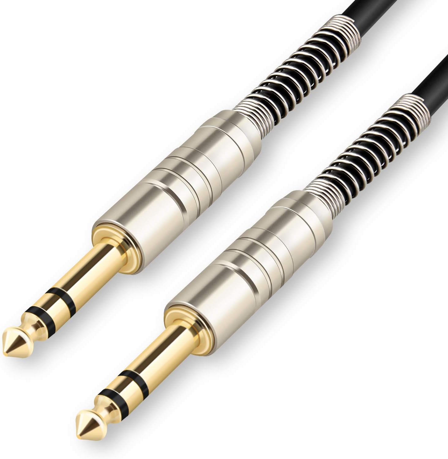 Amazon.com: DISINO 1/4 inch TRS Cable, Heavy Duty 6.35mm Male to Male ...