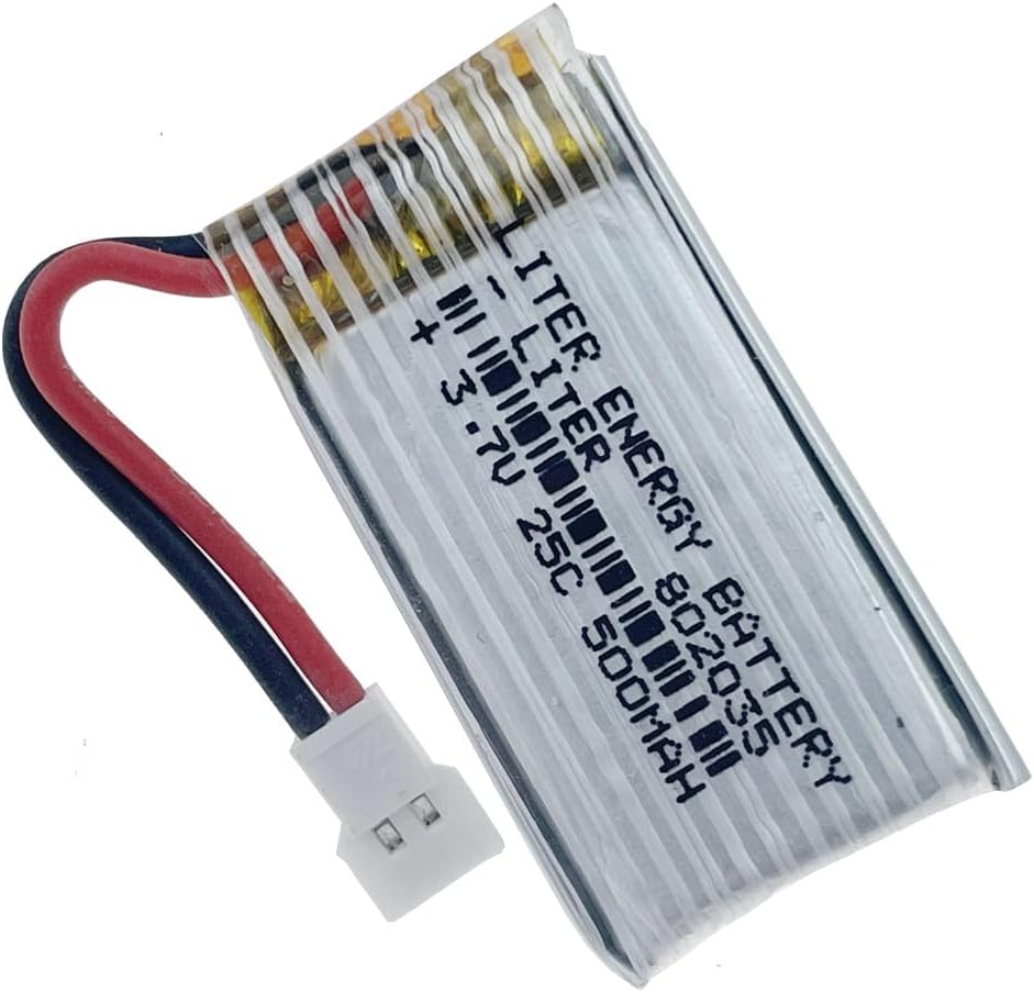 Amazon.com: 3.7V 500mAh 802035 Li Battery Lithium Battery for High ...