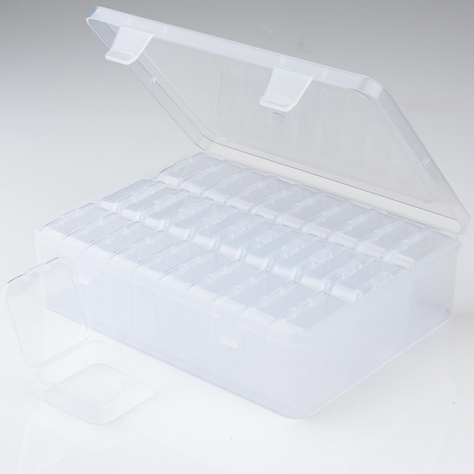 Amazon.com - Isaac Jacobs Divided Clear Plastic Organizer (10.75” x 6.5 ...