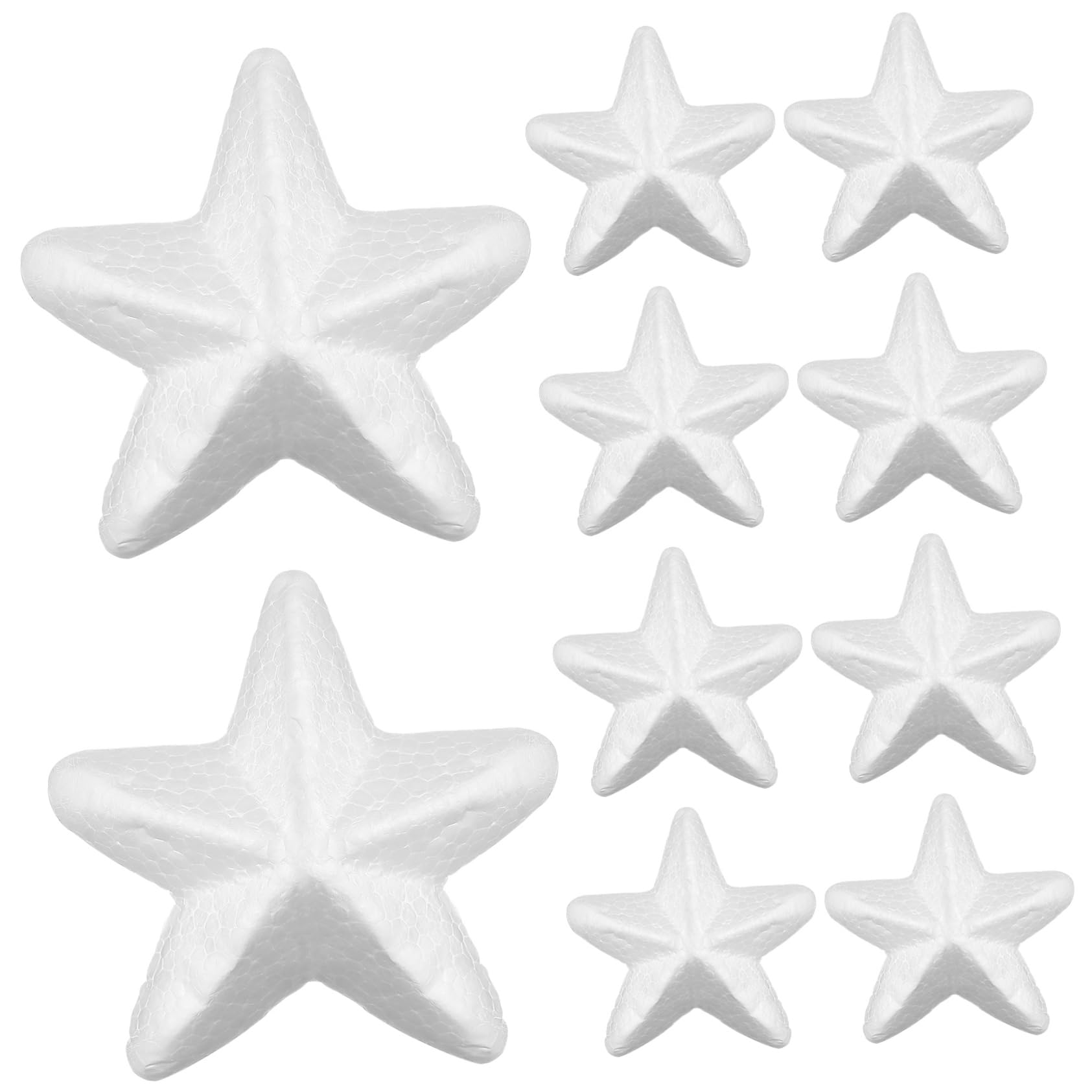 Amazon.com: 10Pcs Stars Polystyrene Pentagramme Shapes Foam Stars for ...