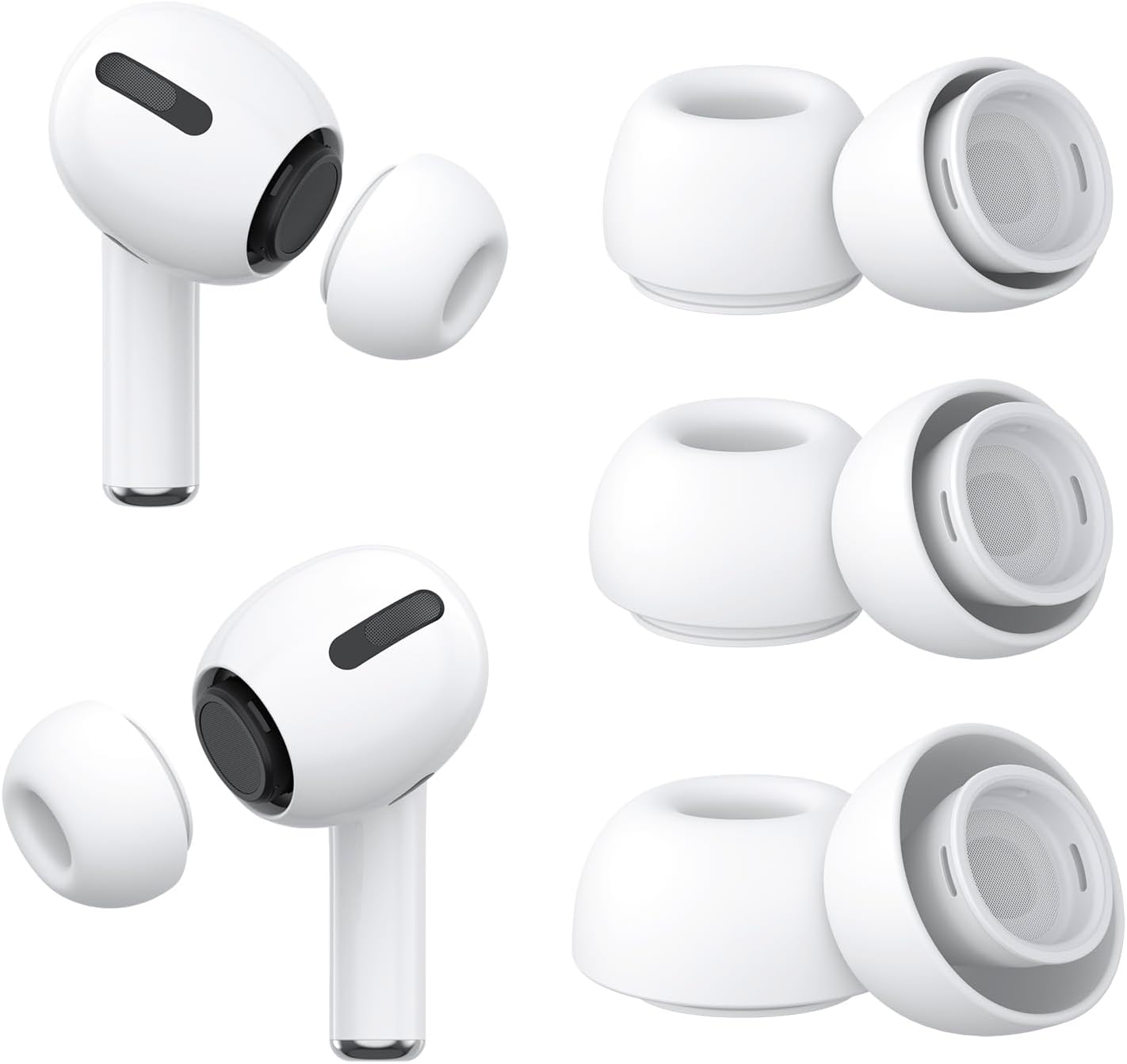 Amazon.com: 3 Pairs Replacement Ear Tips for Airpods Pro 2nd and ...