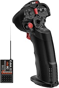 Amazon.com: Hobby Fans 4CH 2.4GHz RC Transmitter and Receiver One Hand ...