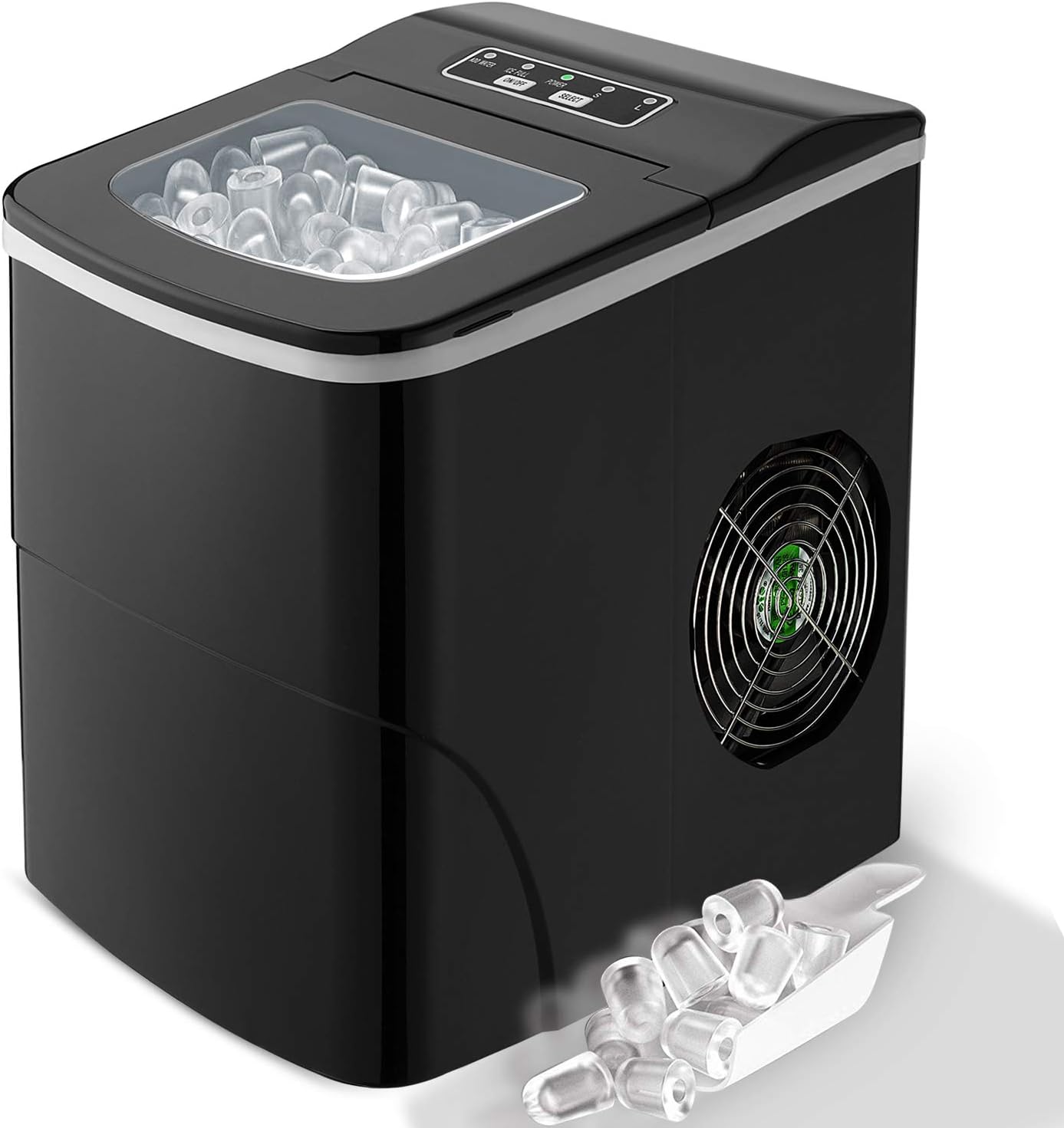 Amazon.com: Countertop Ice Maker Portable Ice Making Machine -Bullet ...