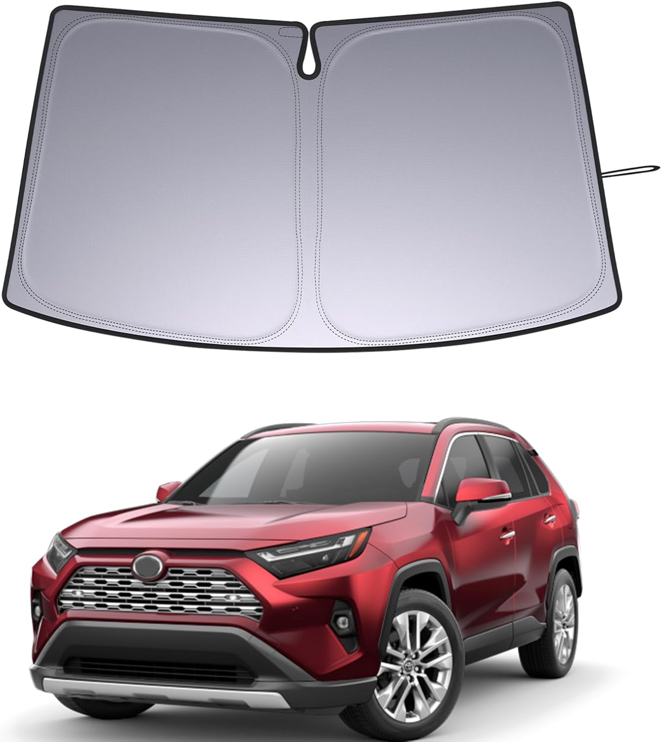Amazon.com: Windshield Sun Shade for Toyota Rav4 Accessories 2019-2025 ...
