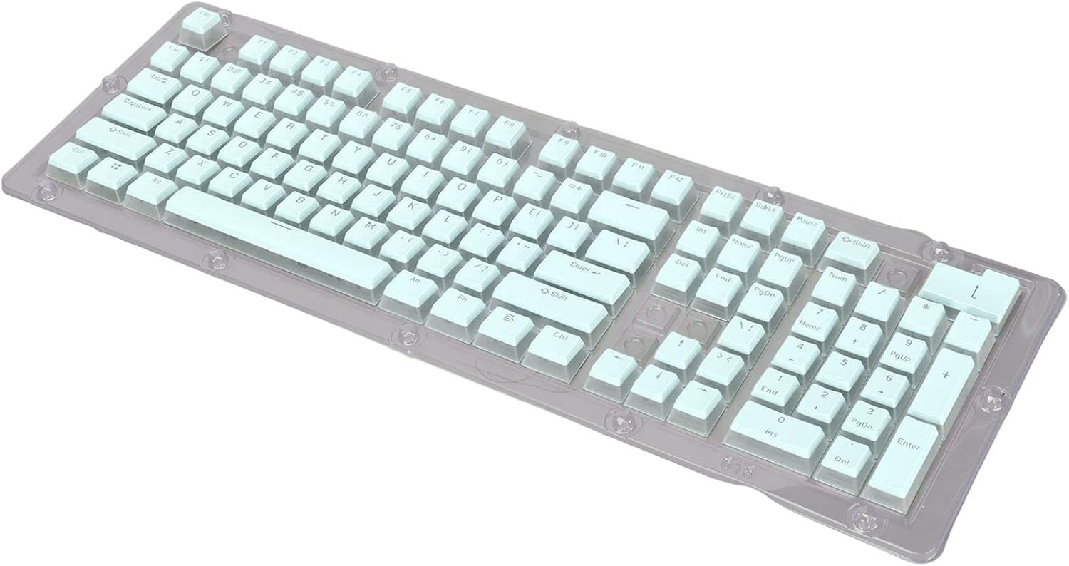 ABS Keycaps 108 Keys, Double Layer Two Color Light Transmission Keycap ...