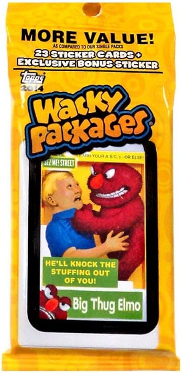 Amazon.com: Wacky Packages 2014 Wacky Packages Trading Card Value Pack ...
