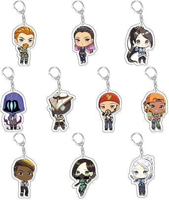 Amazon.co.jp: Valorant Key Chain, Jet Yol, Viper Rayna, Skye, Key Chain ...