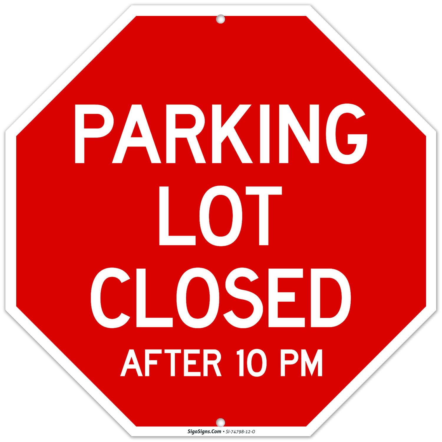 Parking Garage Close Sign