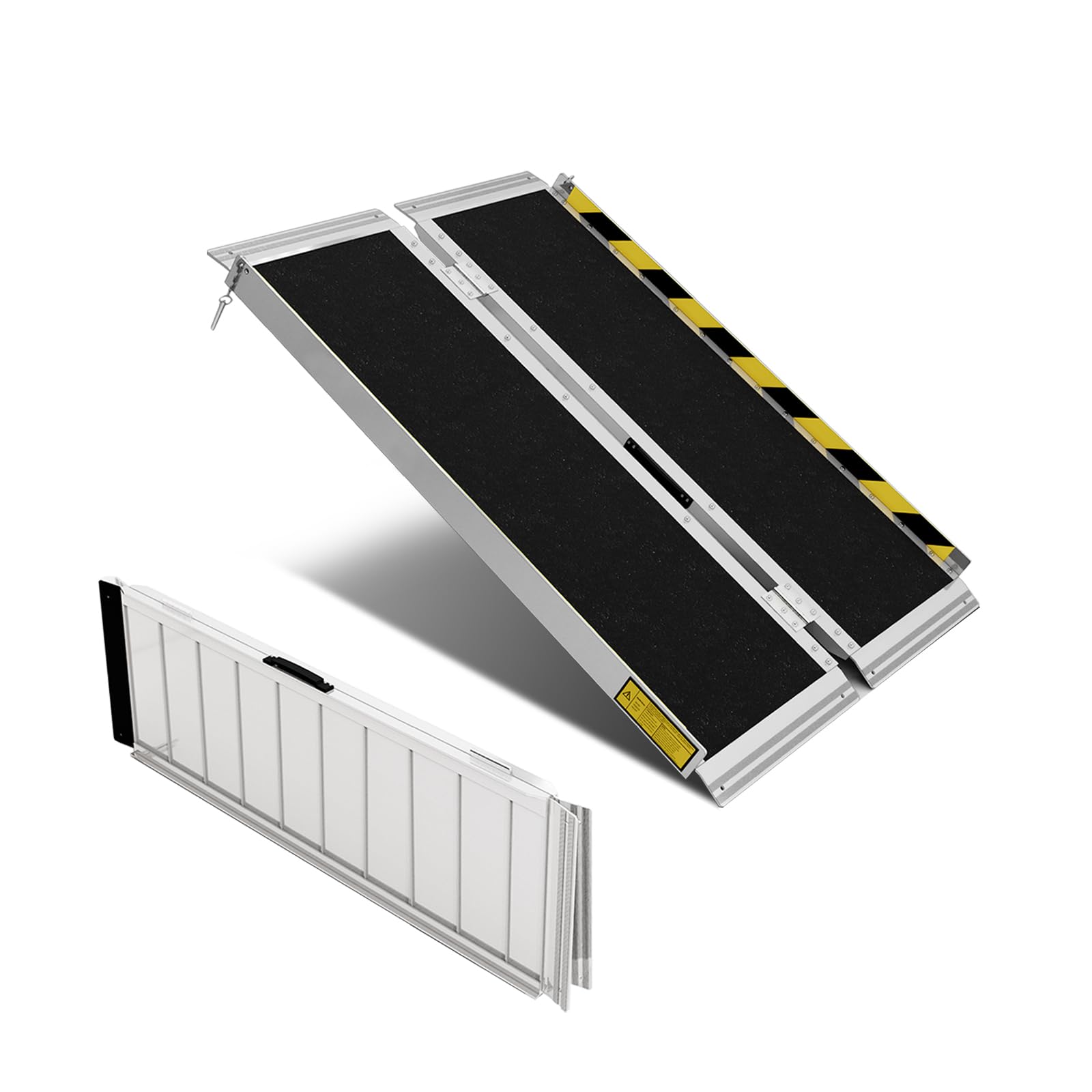 Amazon.com: EXFORGE Wheelchair ramp 4FT,Non-Slip Aluminum Wheelchair ...