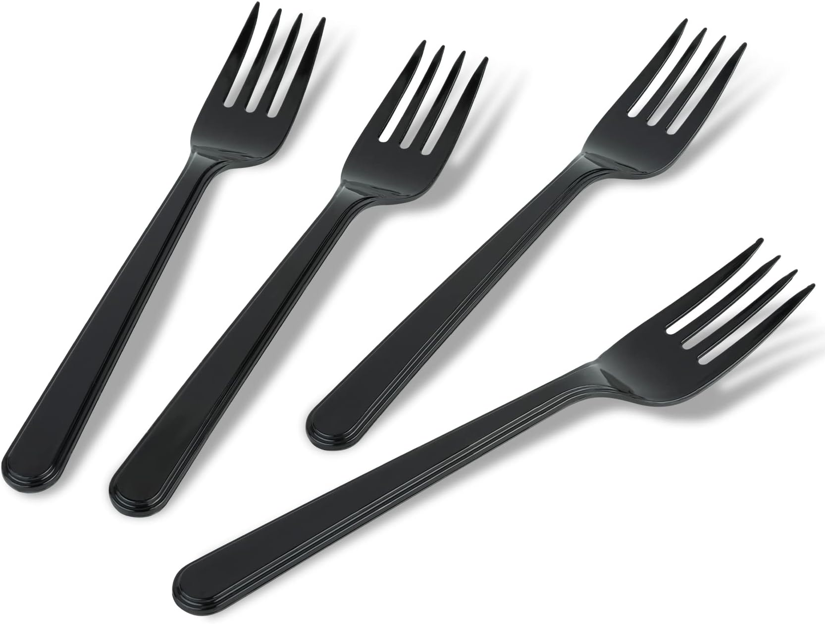 Amazon.com: Jacent 48 Count Black Mini Appetizer Forks, 1-Pack : Health ...