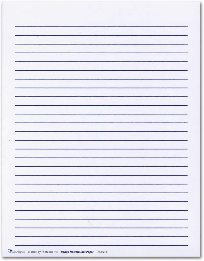Amazon.com: None Kaplan Early Learning Wide Lined Raised Paper - 125 ...