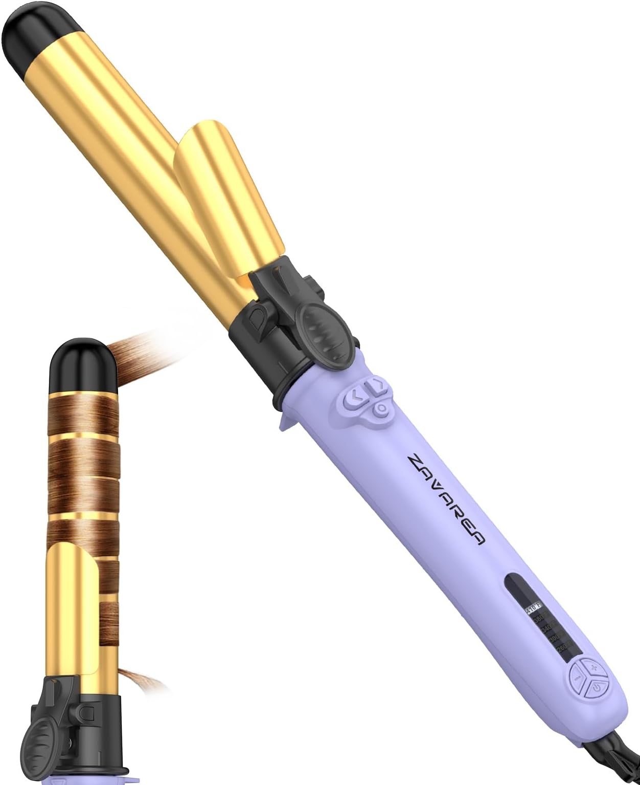 Amazon.com: GREEN BREATH Classic Rotating Curling Iron,Automatic ...