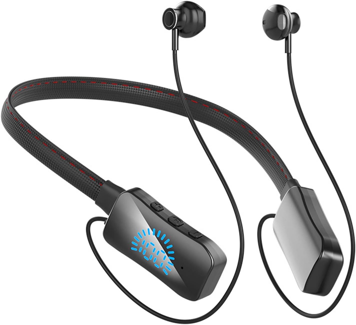 Amazon.com: Neckband Bluetooth Headphones, Wireless Earbuds with TF ...