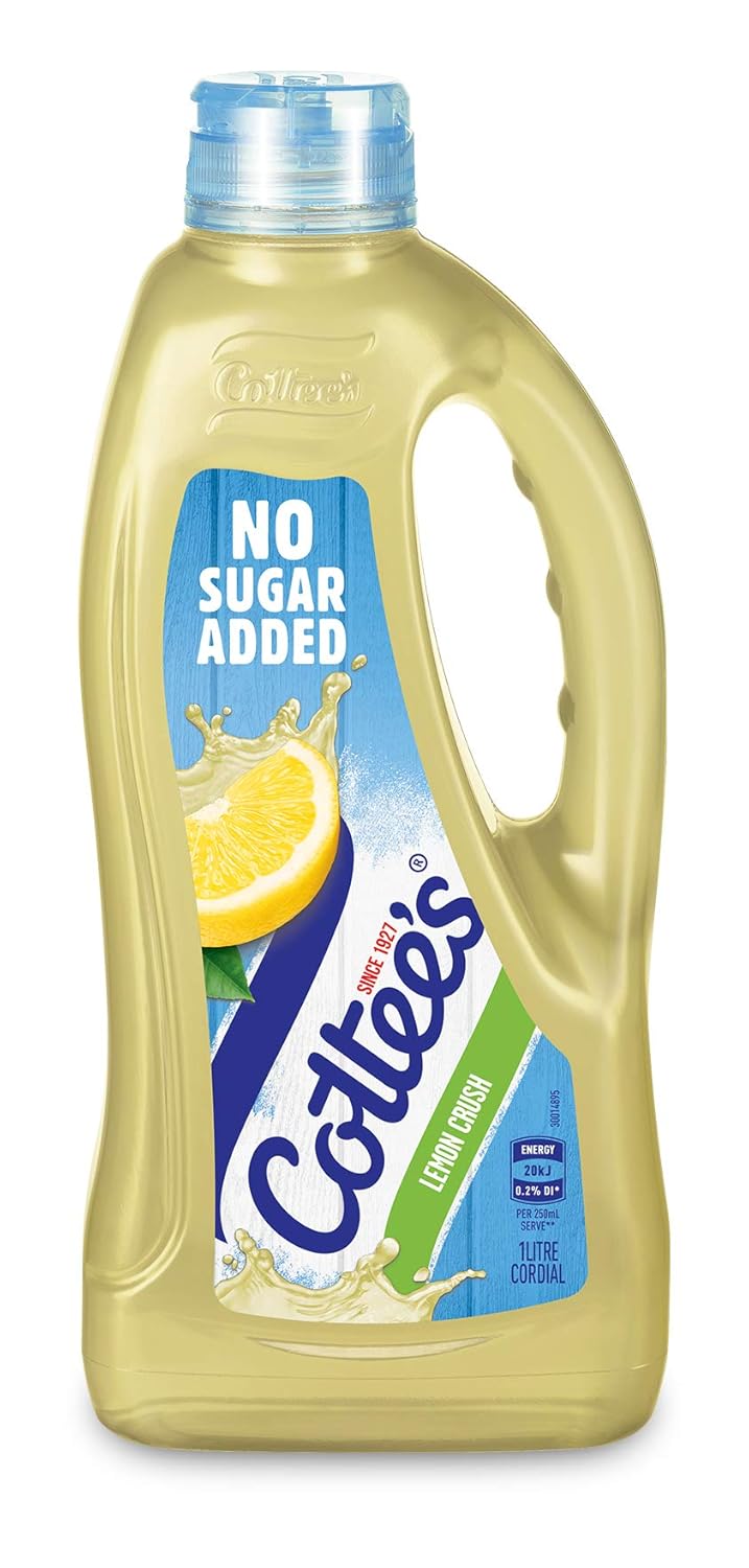 Amazon.com : Cottee's Cordial Lemon Sugar Free 1l : Grocery & Gourmet Food