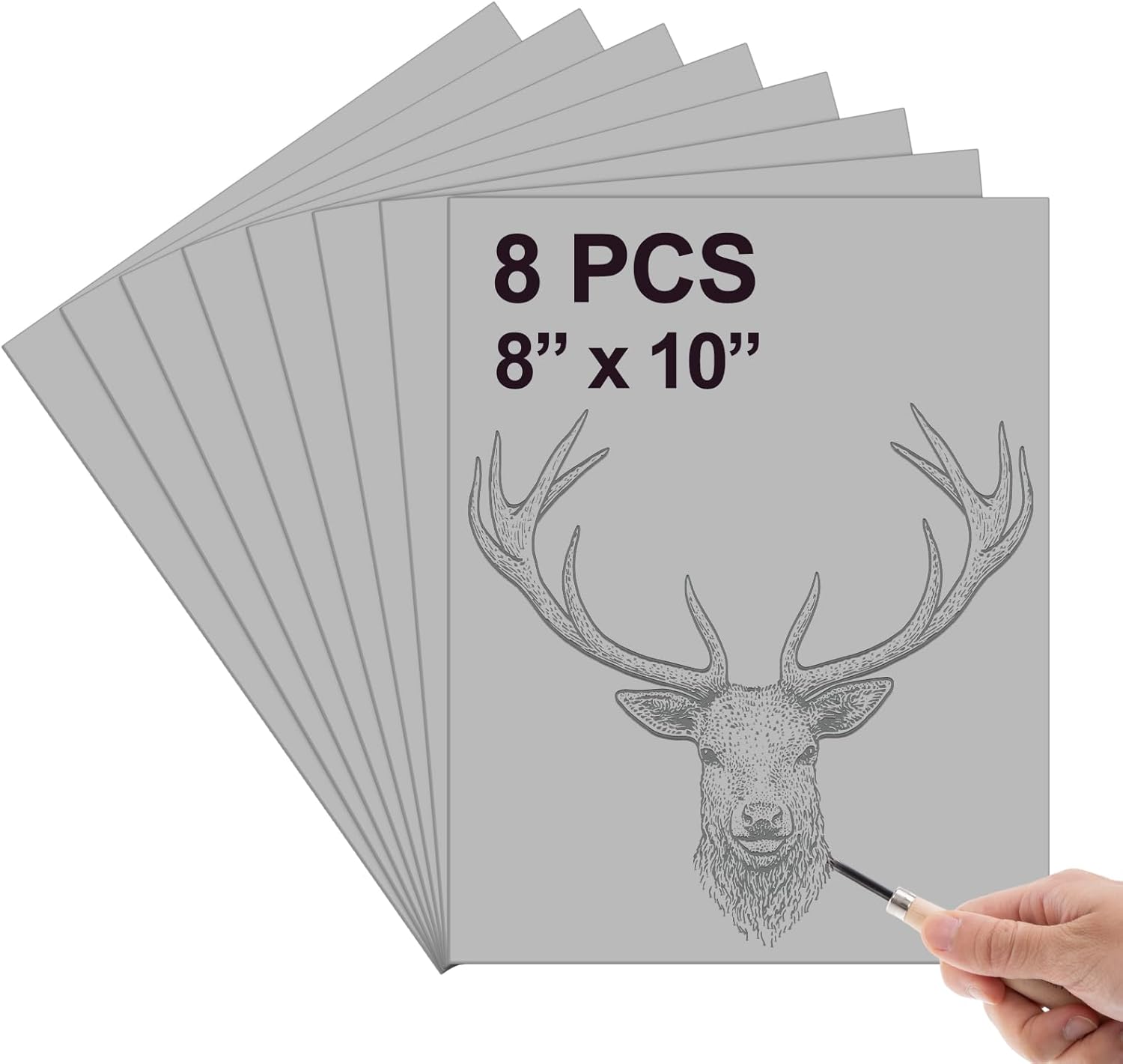 Amazon.com: Yeaqee 8 Pcs Linoleum Block Rubber Carving Block Soft ...