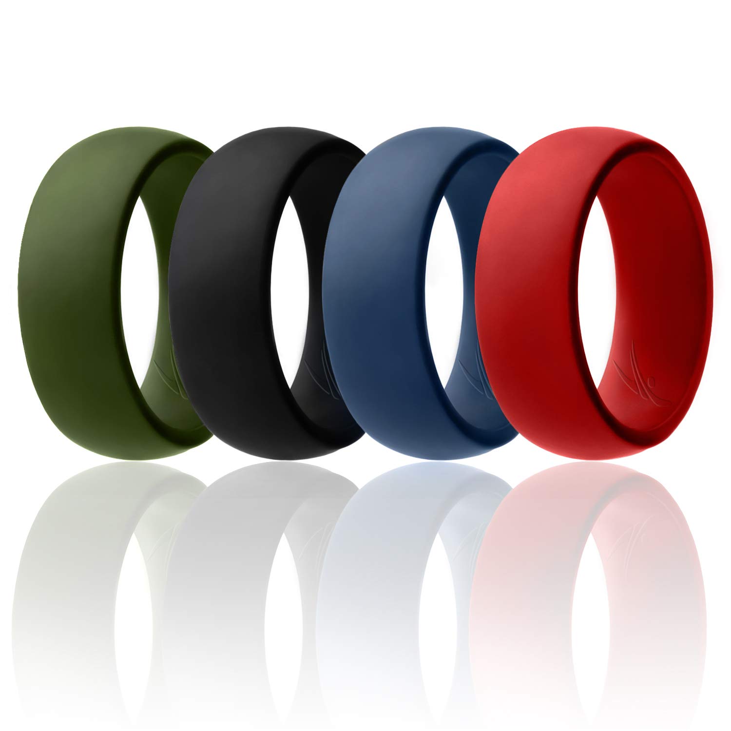 Amazon.com: ROQ Silicone Rubber Wedding Ring for Men, Comfort Fit ...