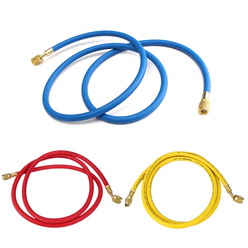 Snapklik.com : 60 AC Charging Hose Tube, R410A HVAC Manifold Hose Set 1 ...
