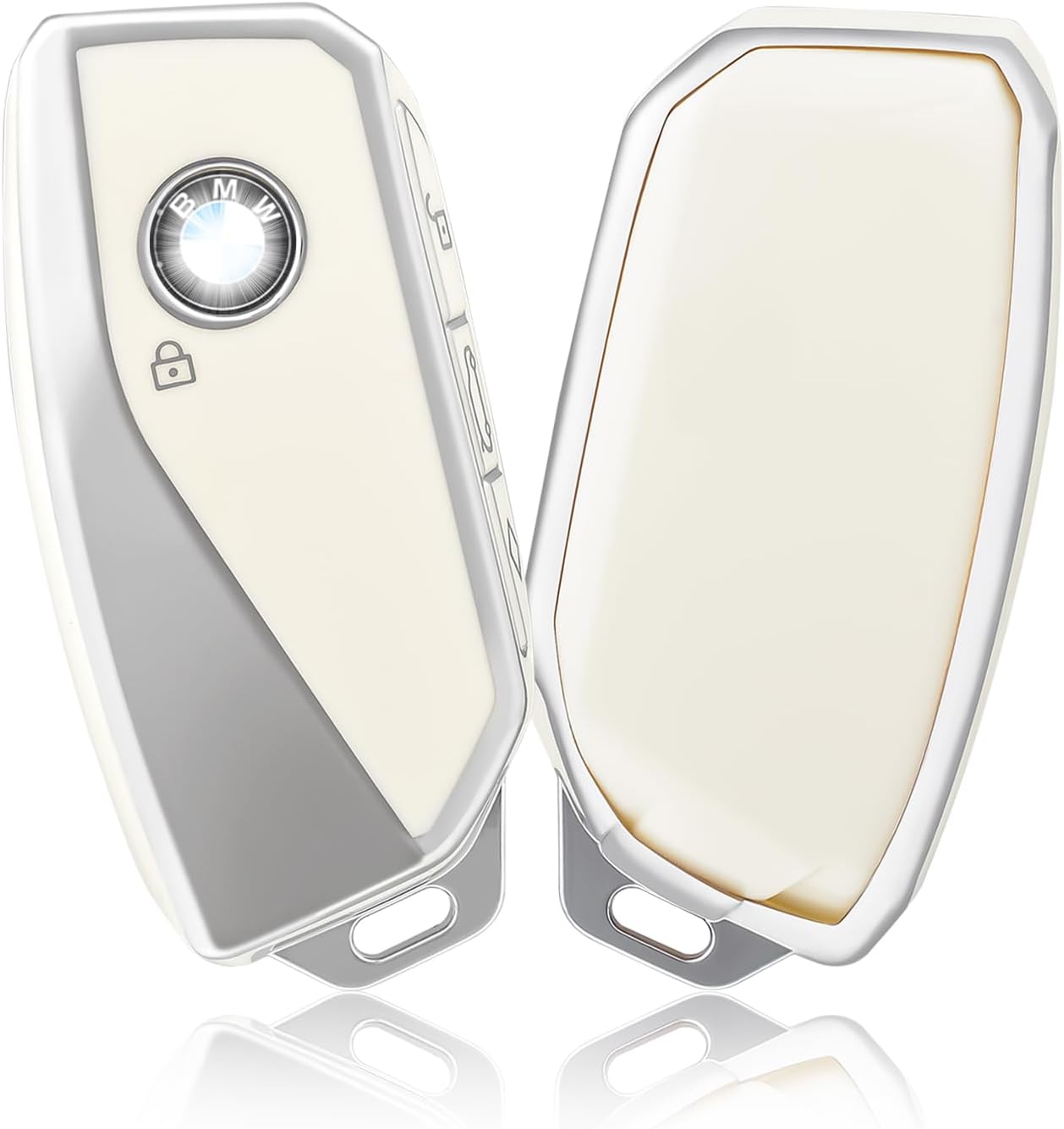 Amazon.com: OFFCURVE Key Fob Cover for BMW, Special Car Key Case ...