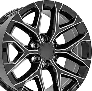 Amazon.com: OE Wheels CV98B 20 Inch Rim Fits Silverado 1500 Snowflake Style 6x139.7 20x9 Gloss ...