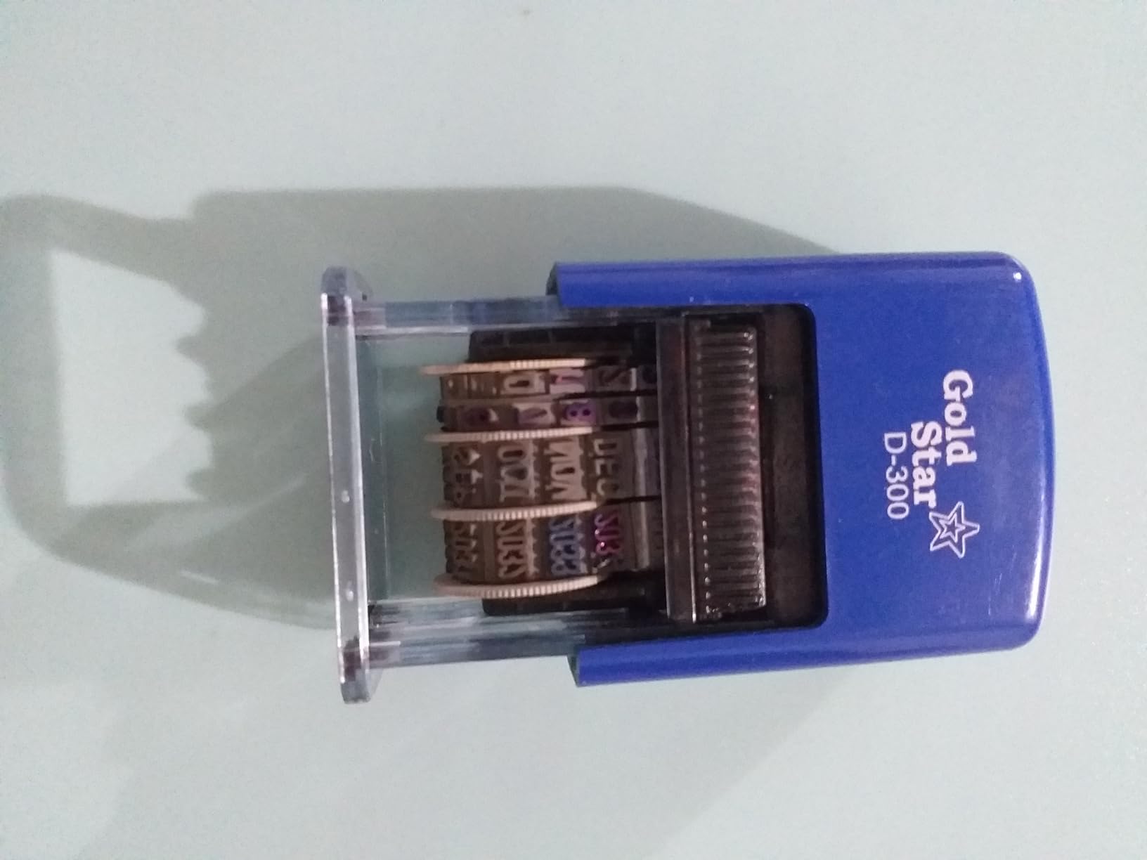 Gold Star Self Inking Mini Dater Stamp : Amazon.in: Office Products