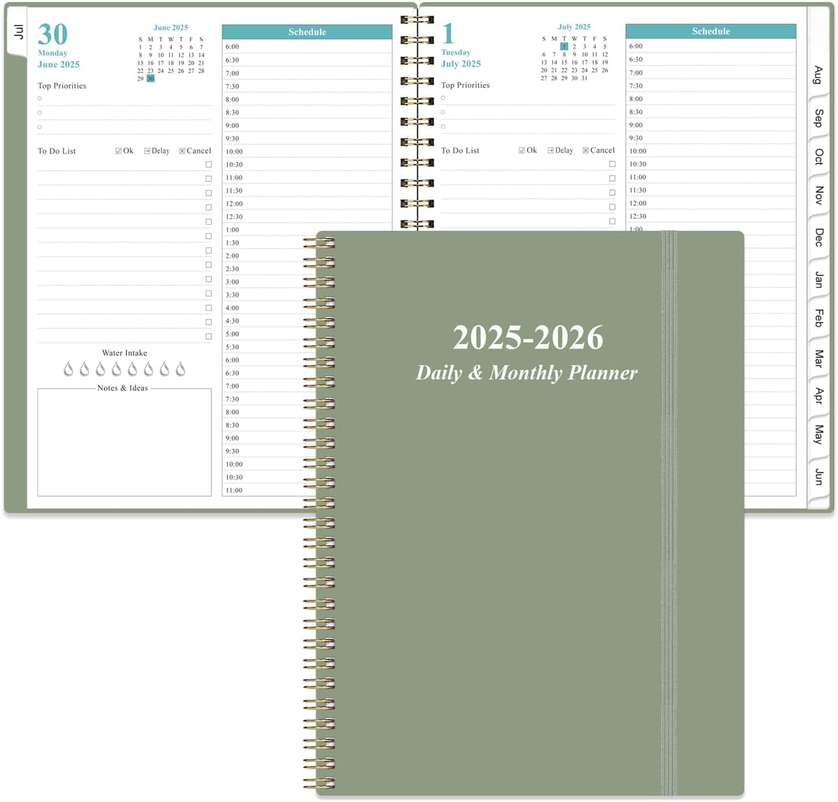 Amazon.com : 2025-2026 Daily & Monthly Planner - One Page Per Day ...