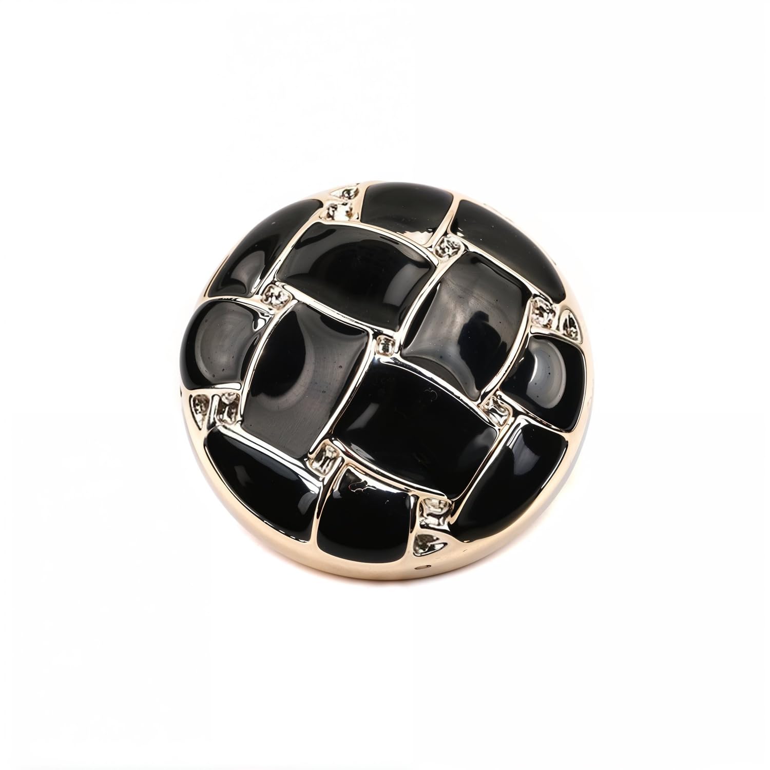 Amazon.com: Riverbyland 20 PCS 1" Black Round Shank Buttons with Weave ...