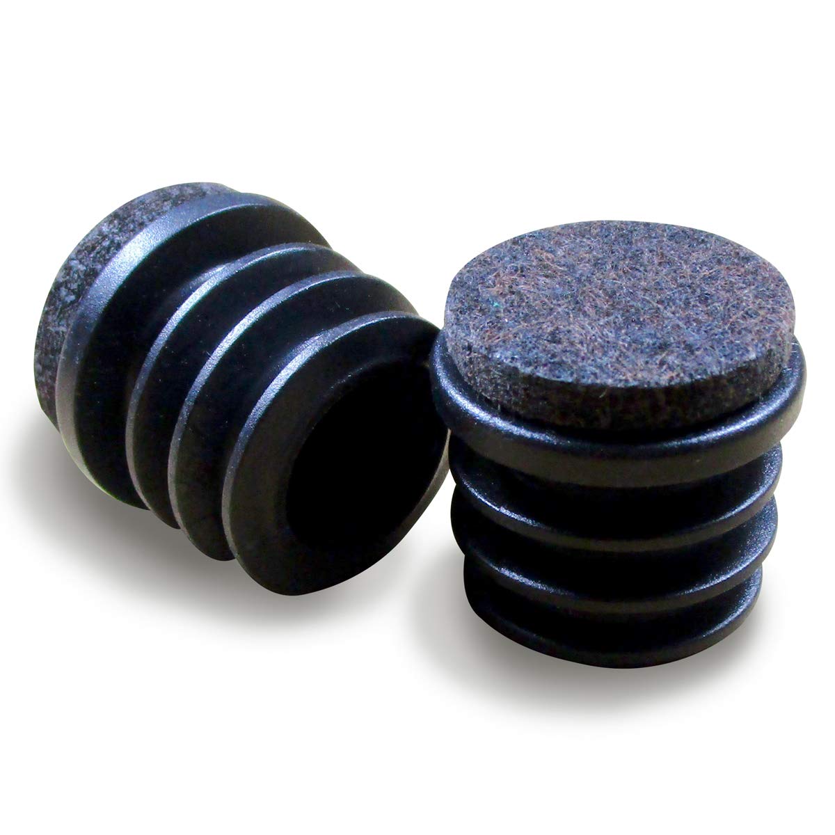 ajile Round Ribbed Insert End Cap Floor Protector with Felt Base for ...