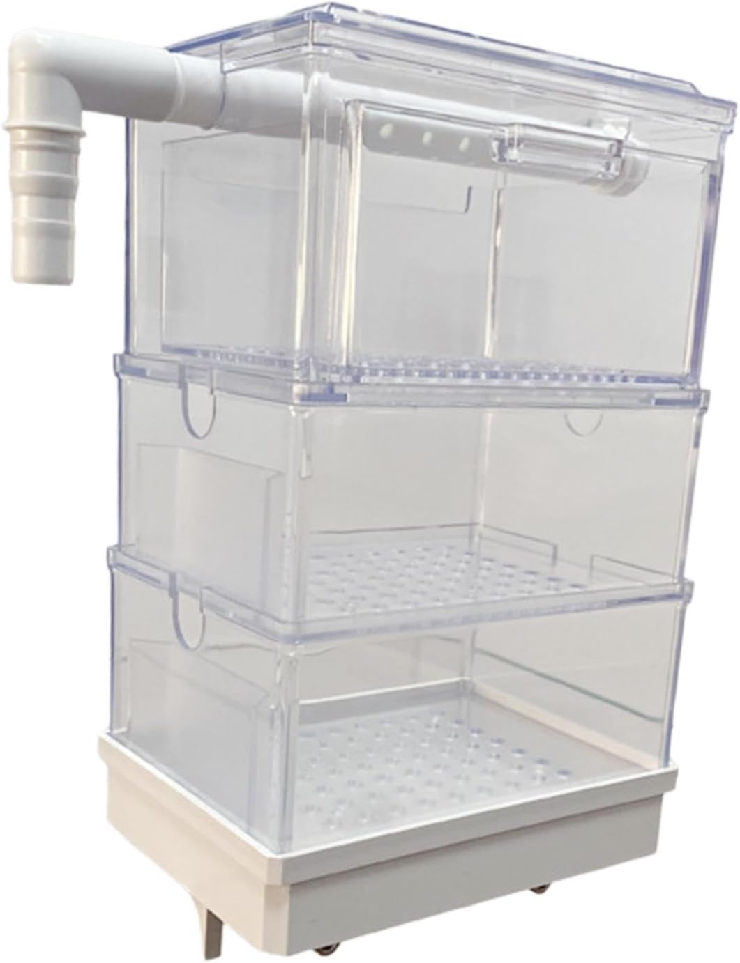 Amazon.com : Aquarium Filter Box Drip Flow Box Clear Circulation Water ...