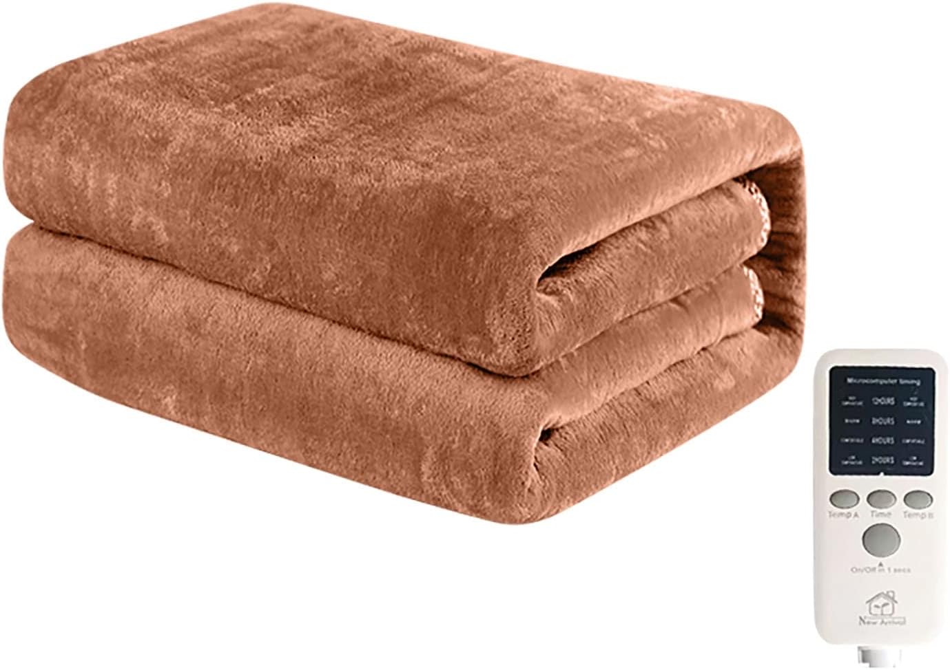 Amazon.com: 1.8m/70.87in Electric Blanket Flannel Thicker Heater Heated ...