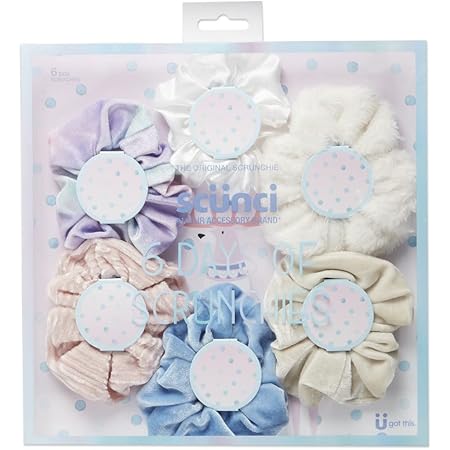 Amazon.com : Scunci Original Scrunchie Style Box, 6 Count : Beauty ...
