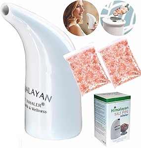 Himalayan Salt Inhaler Pipe Ceramic Filled with 100% Pure Himalayan ...