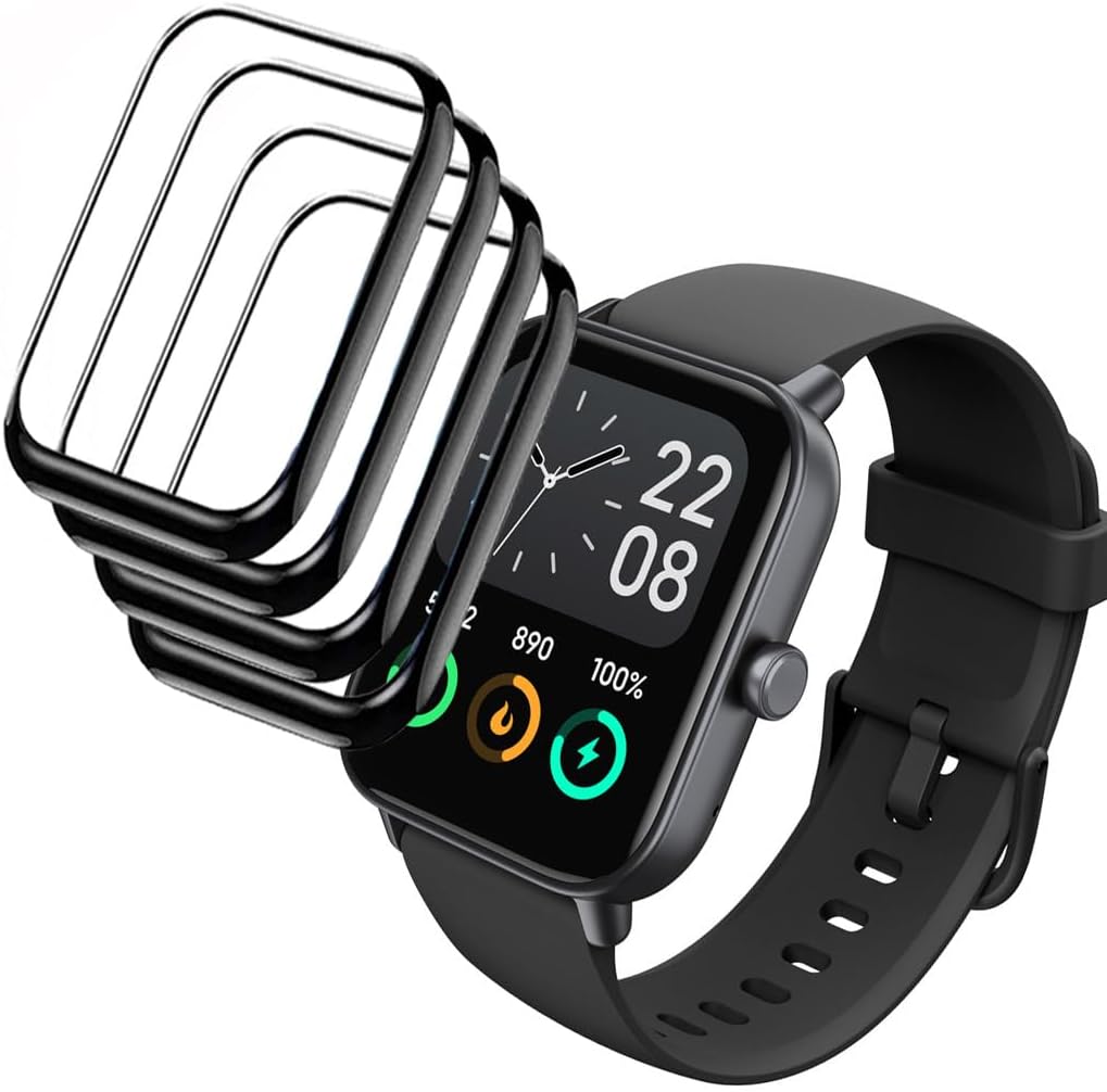 Amazon.com: Tznzxm [4-Pack] for IDW19 Smartwatch Screen Protector, Full ...