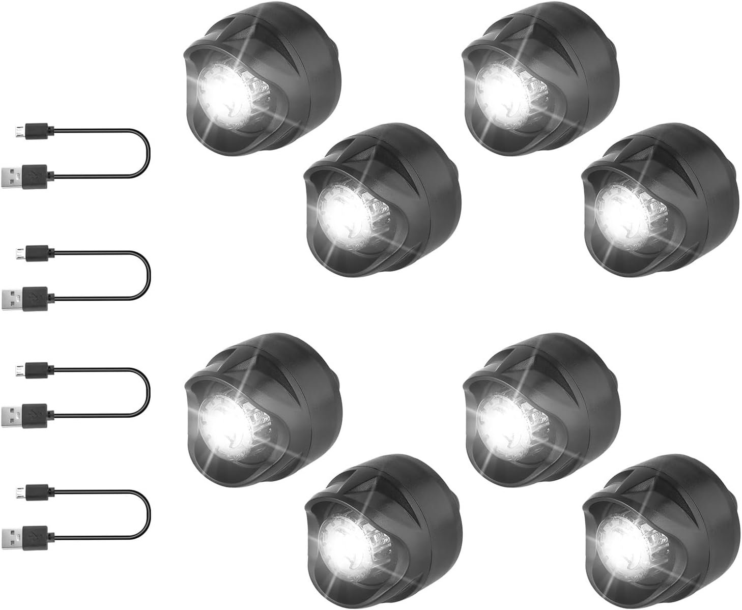 Amazon.com: CORESLUX 8Pcs Headlights for Crocs Shoes, Rechargeable ...