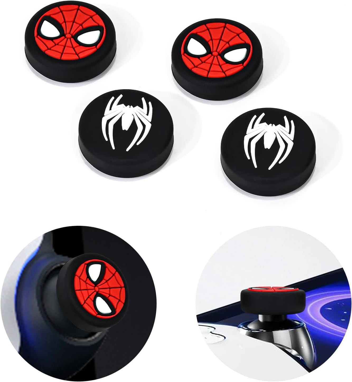 Amazon.com: Skull & Co. X Savage Raven Thumb Grips Joystick Cap Analog ...