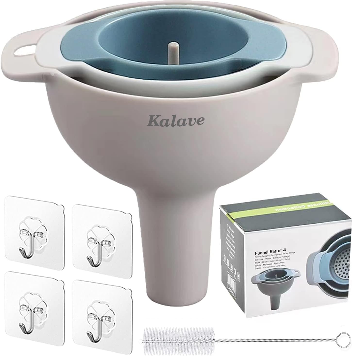 Amazon.com: Funnels Variety Set of 5 Mini, Small to Larg Plastic Funnel ...