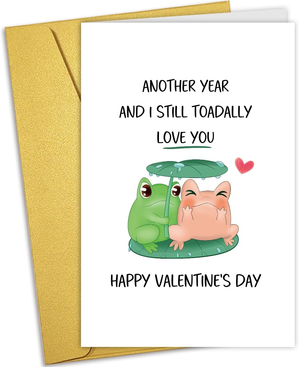 Amazon.com : Nchigedy Frog Pun Valentines Day Card, Funny Toad ...