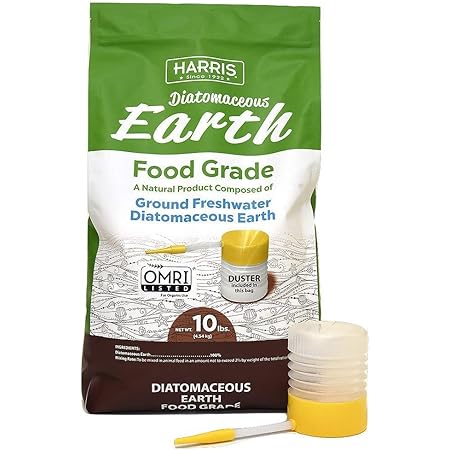 Amazon.com: HARRIS Diatomaceous Earth Food Grade, 4lb with Powder ...