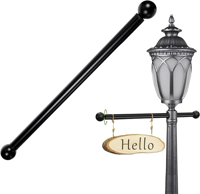 Lamp Post Cross Arm 16 inch Outdoor Steel LampPost Cross Bar Cross Arm ...
