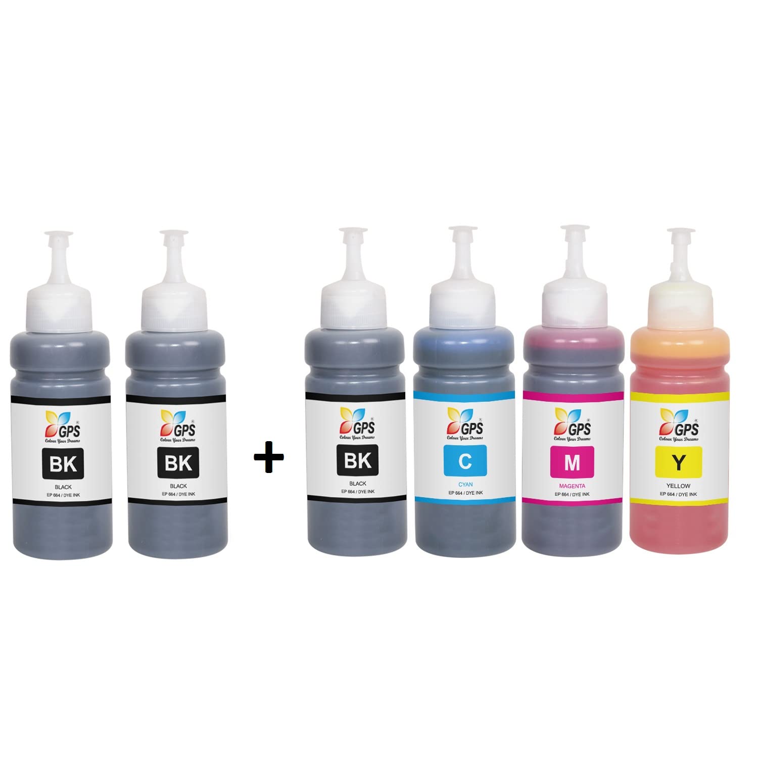 GPS Colour Your Dreams T664 Refill Ink Compatible for Epson L130, L360 ...