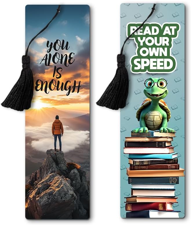 Lentikart 3D Lenticular Bookmark Set of 2 | 2 x 6.6 in with Tassel ...
