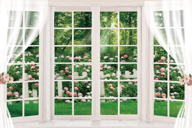 Amazon.com : DORCEV 6x4ft Spring Window Scenery Backdrop Sunlight ...