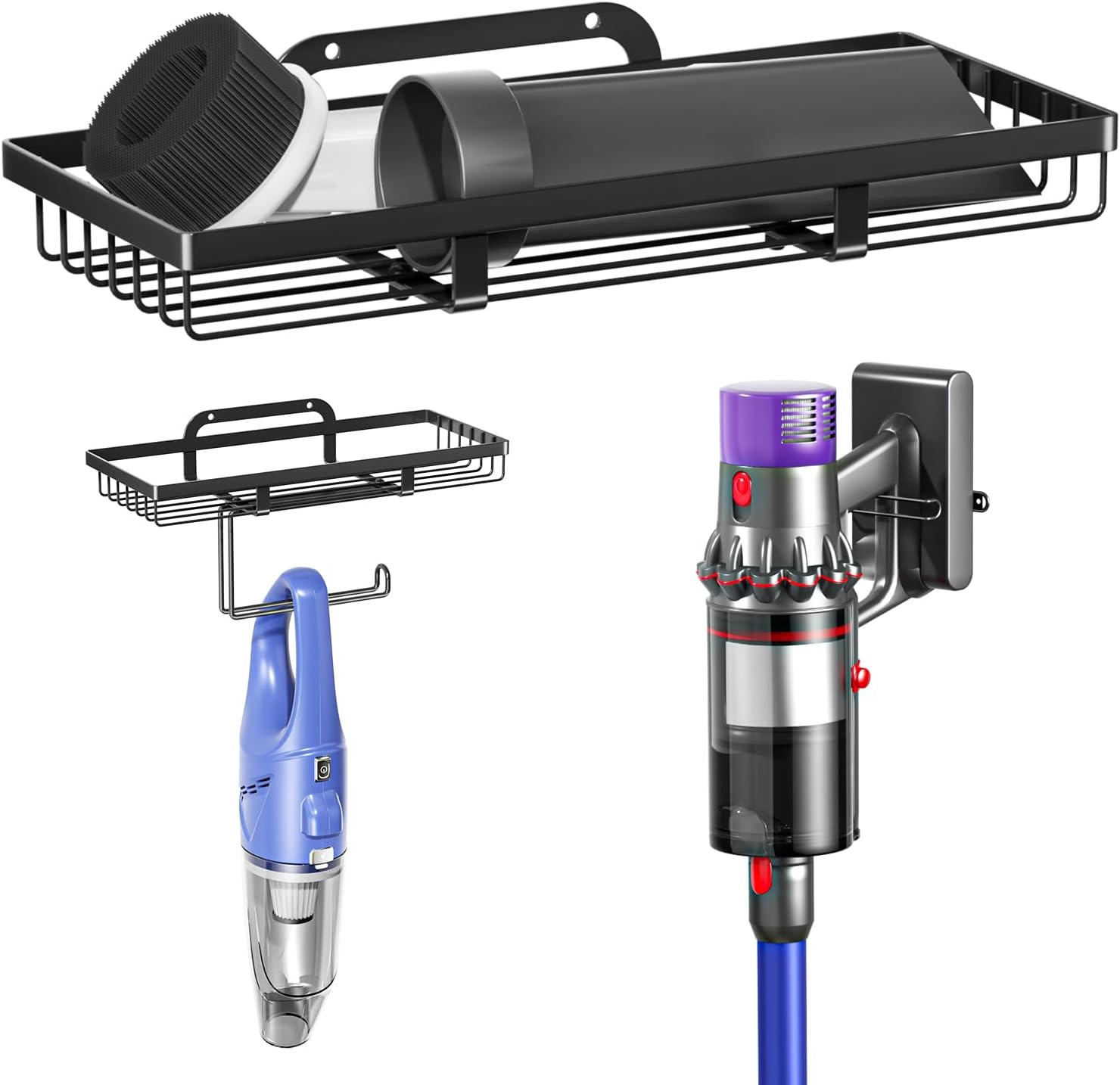 Amazon.com: Oukimly Vacuum Holder Wall Mount, Cordless Vacuum Wall ...