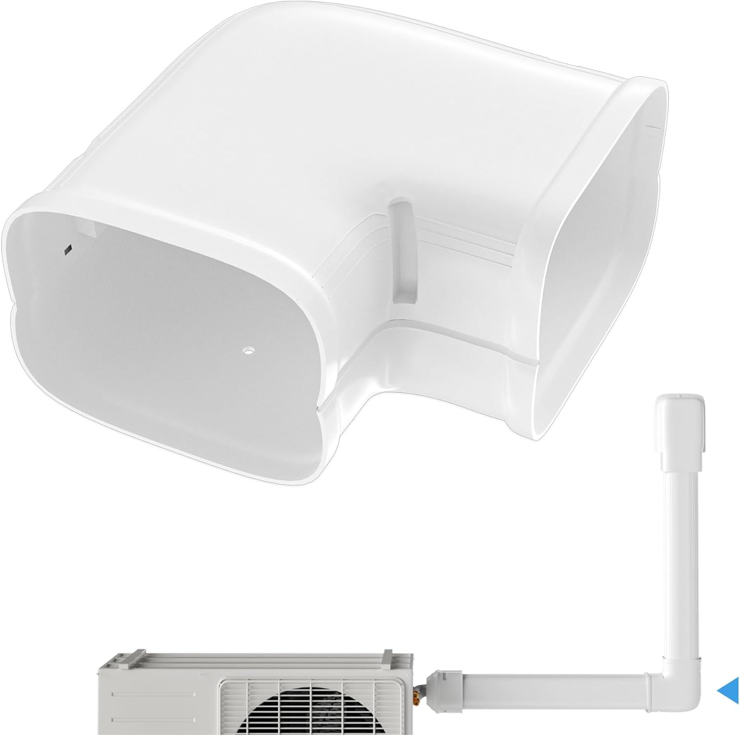 Amazon.com: WEETALL 4" Level Bend Cover, PVC Flat Elbow Line Set Cover ...