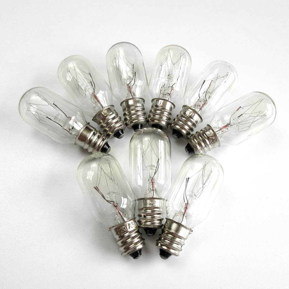 evernice 8 Pcs Screw in Light Bulbs 110V 15W 7/16" for Brother Singer ...