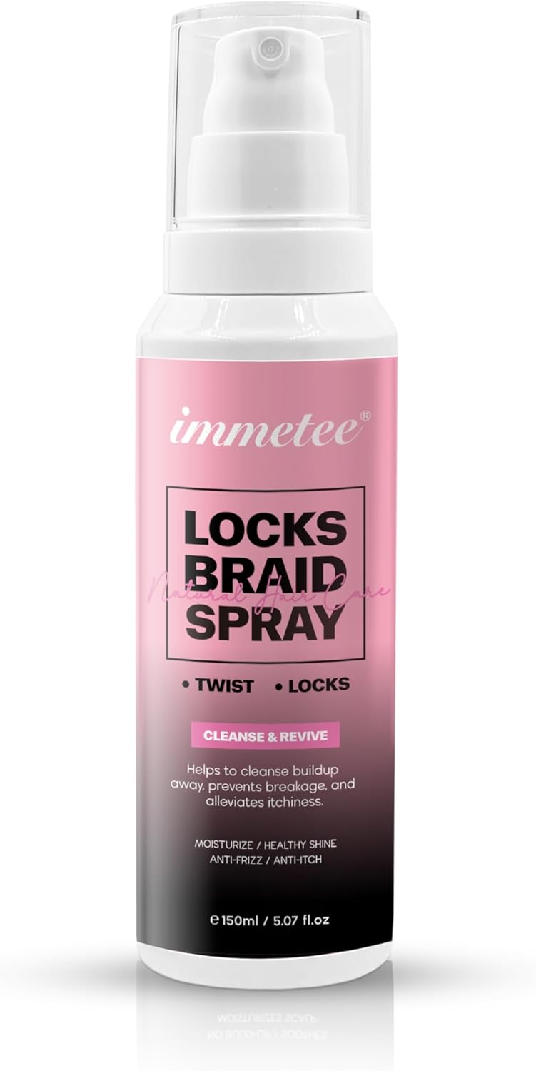 immetee Locks Braid Spray, Hair Spray for Braids, Locks, Twists and ...